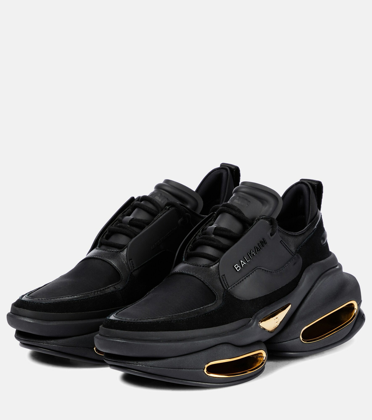 Balmain - BBold leather sneakers Balmain