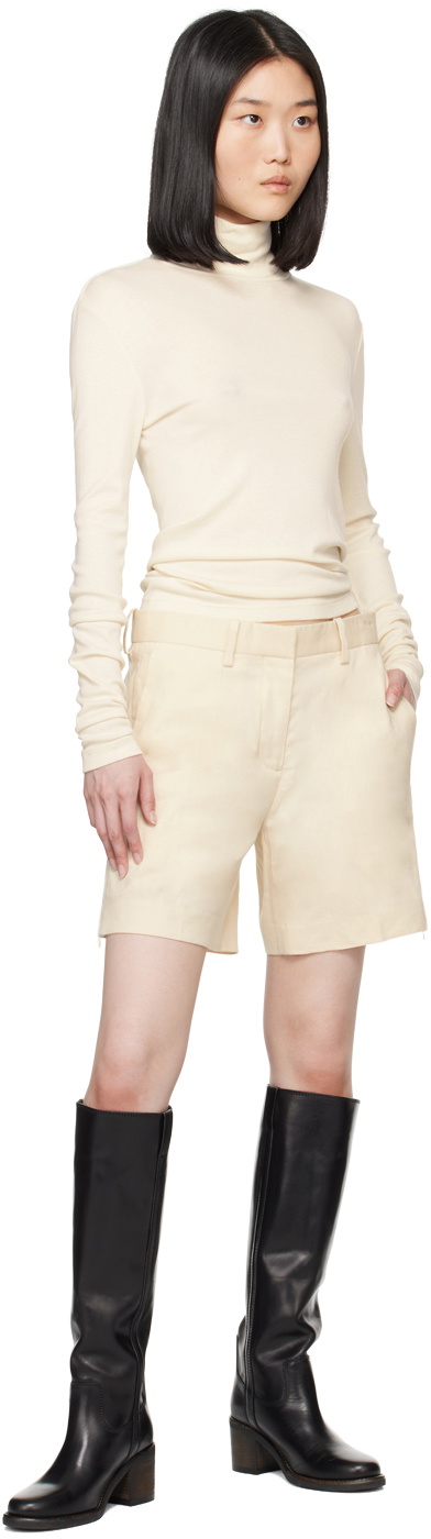 Helmut Lang Off-White Mini Car Shorts Helmut Lang