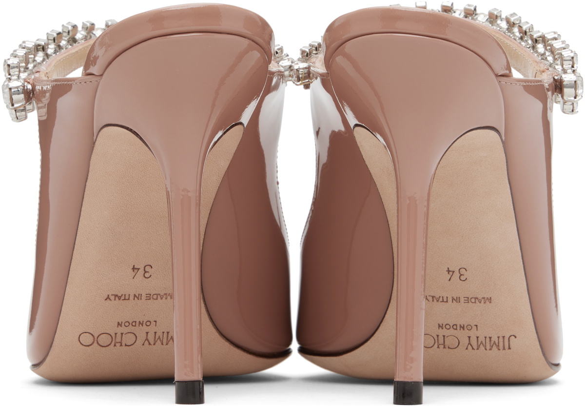 Jimmy Choo Pink Bing 100 Mules Jimmy Choo