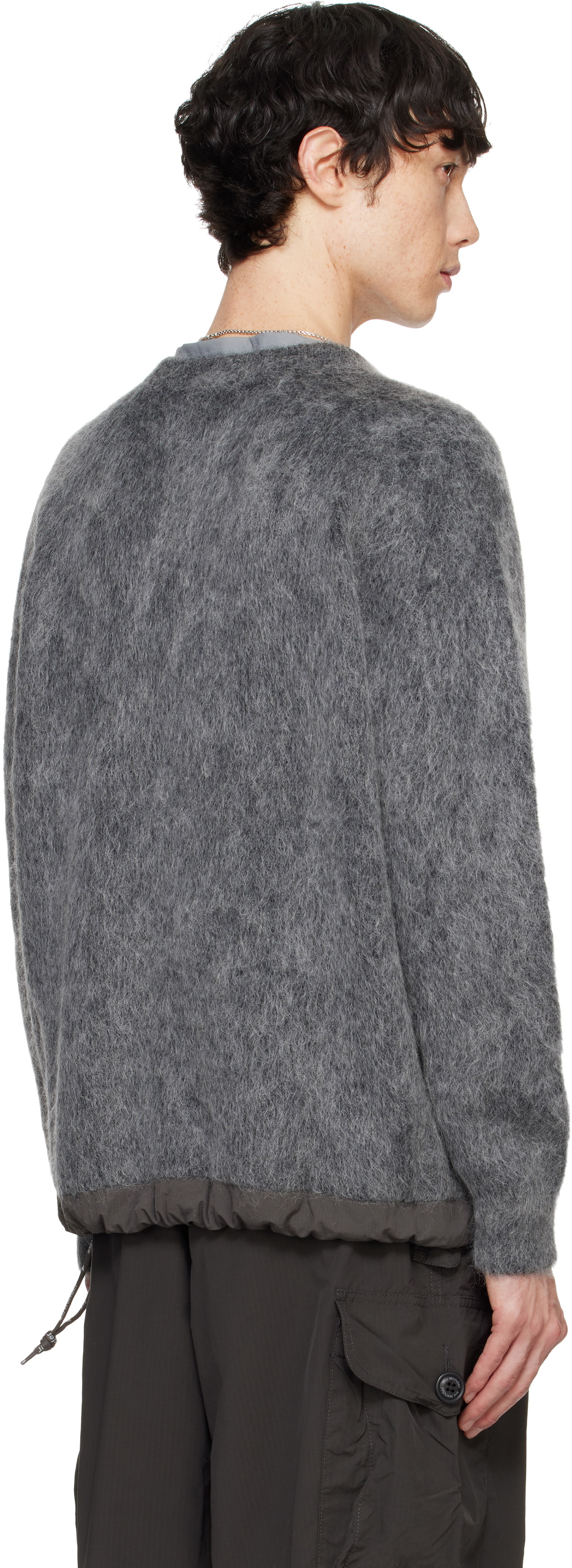 and wander Gray Mohair Wool Sweater and Wander
