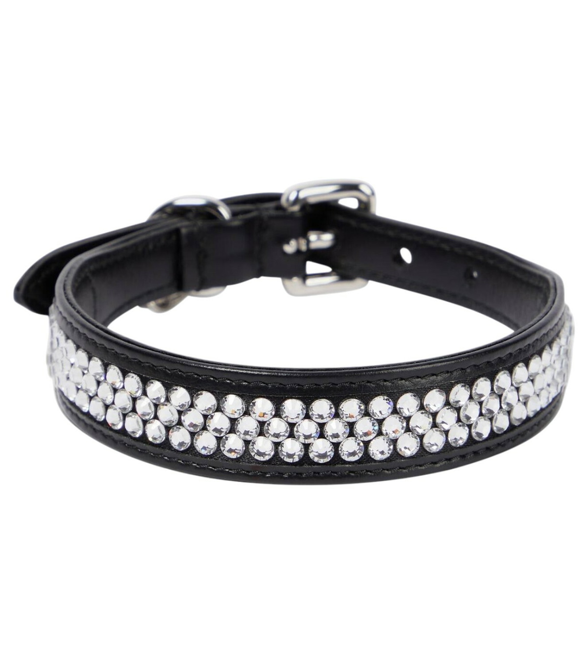 Miu Miu Embellished leather dog collar Miu Miu