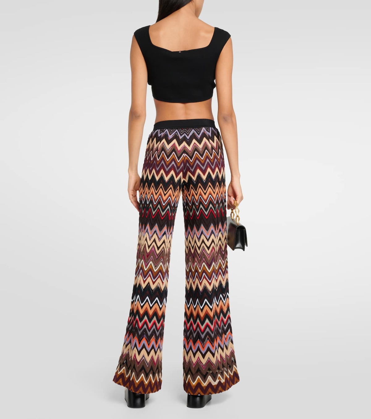 Missoni Zig Zag wool-blend wide-leg pants Missoni