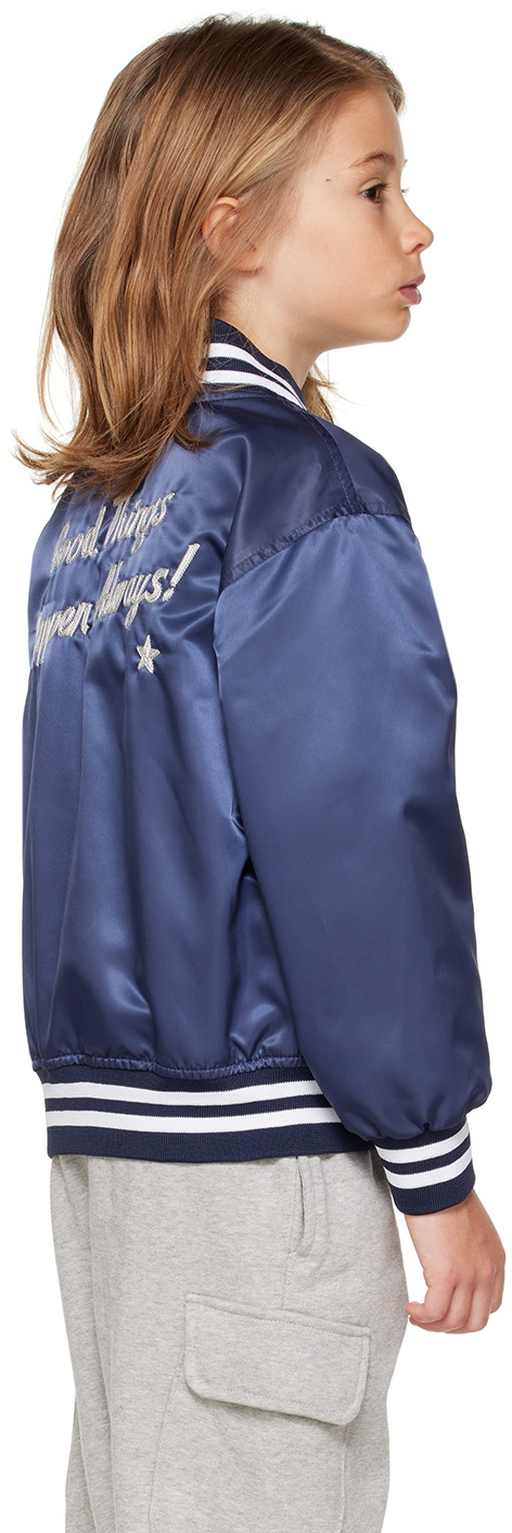 SUNDAY DONUT CLUB® Kids Navy Embroidered Jacket