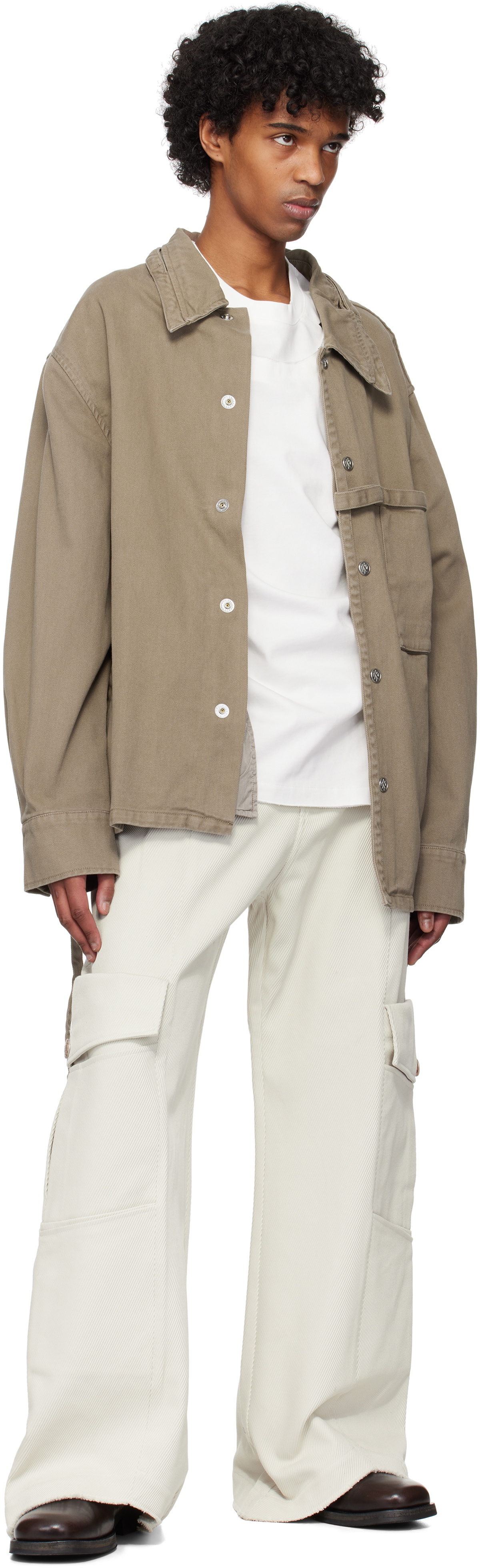 NULLUS Brown Rope Denim Jacket NULLUS