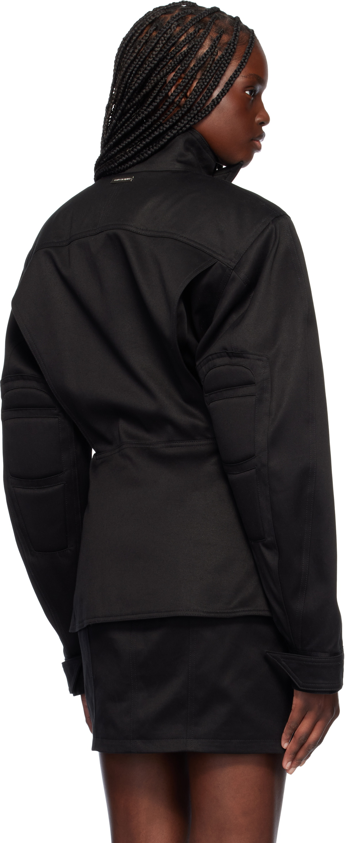 Mugler Black Cargo Jacket Mugler