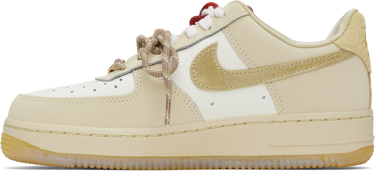 Nike Beige & White Air Force 1 '07 LX Sneakers Nike
