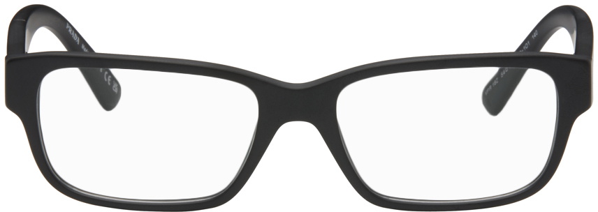 Prada Eyewear Black Rectangular Glasses Prada
