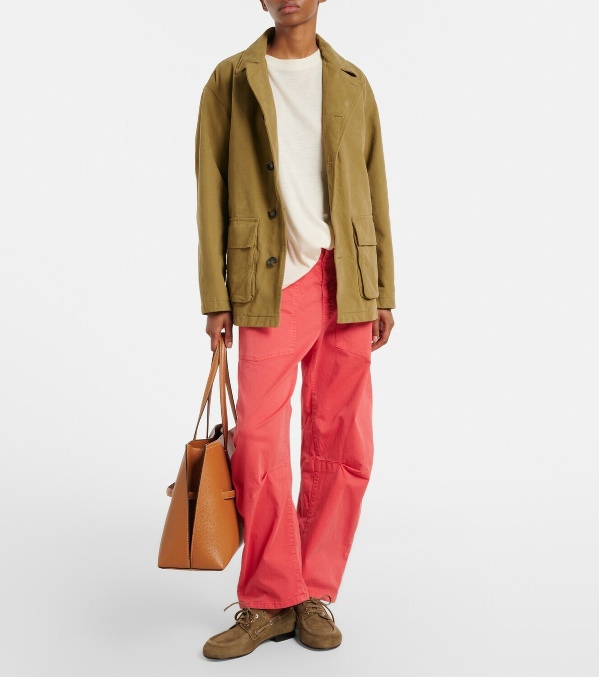 Nili Lotan Shon cotton barrel-leg pants Nili Lotan