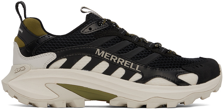 Merrell 1TRL Black & Off-White Moab Speed 2 Vent 2K Sneakers Merrell 1TRL