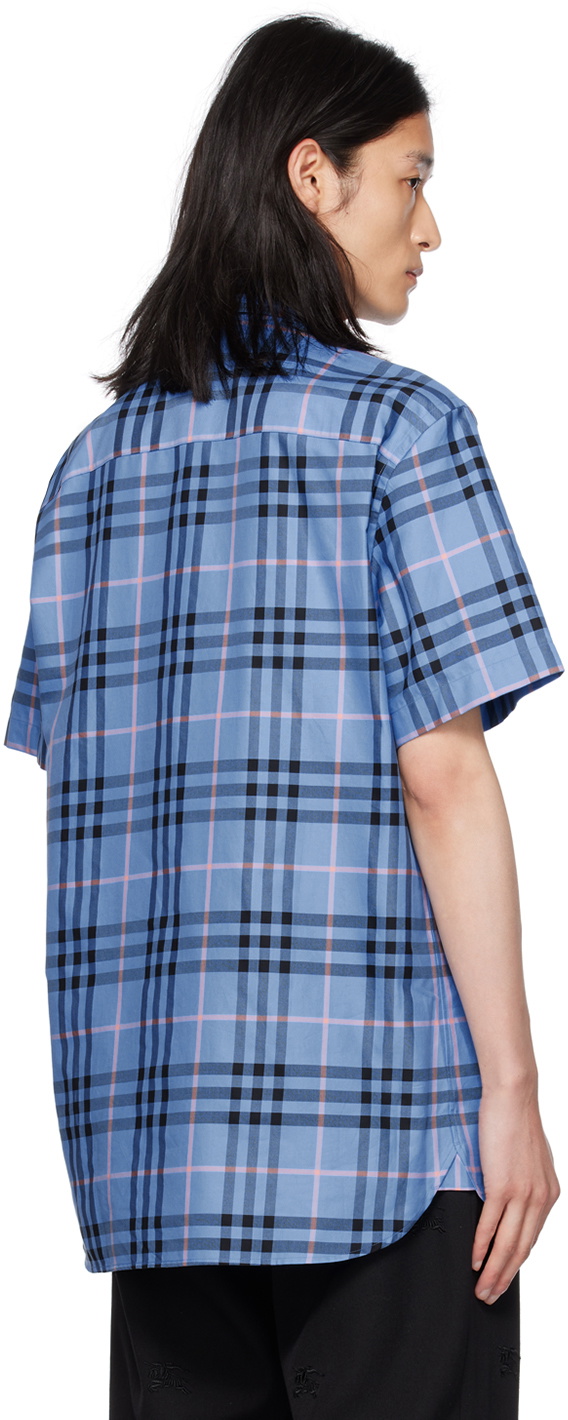 Burberry Blue Check Shirt Burberry