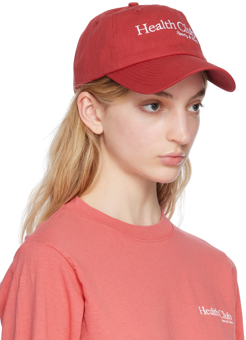 Sporty & Rich Red & White 'Health Club' Cap Sporty & Rich
