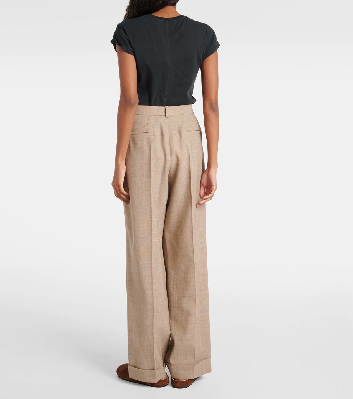 The Row Tor virgin wool wide-leg pants The Row