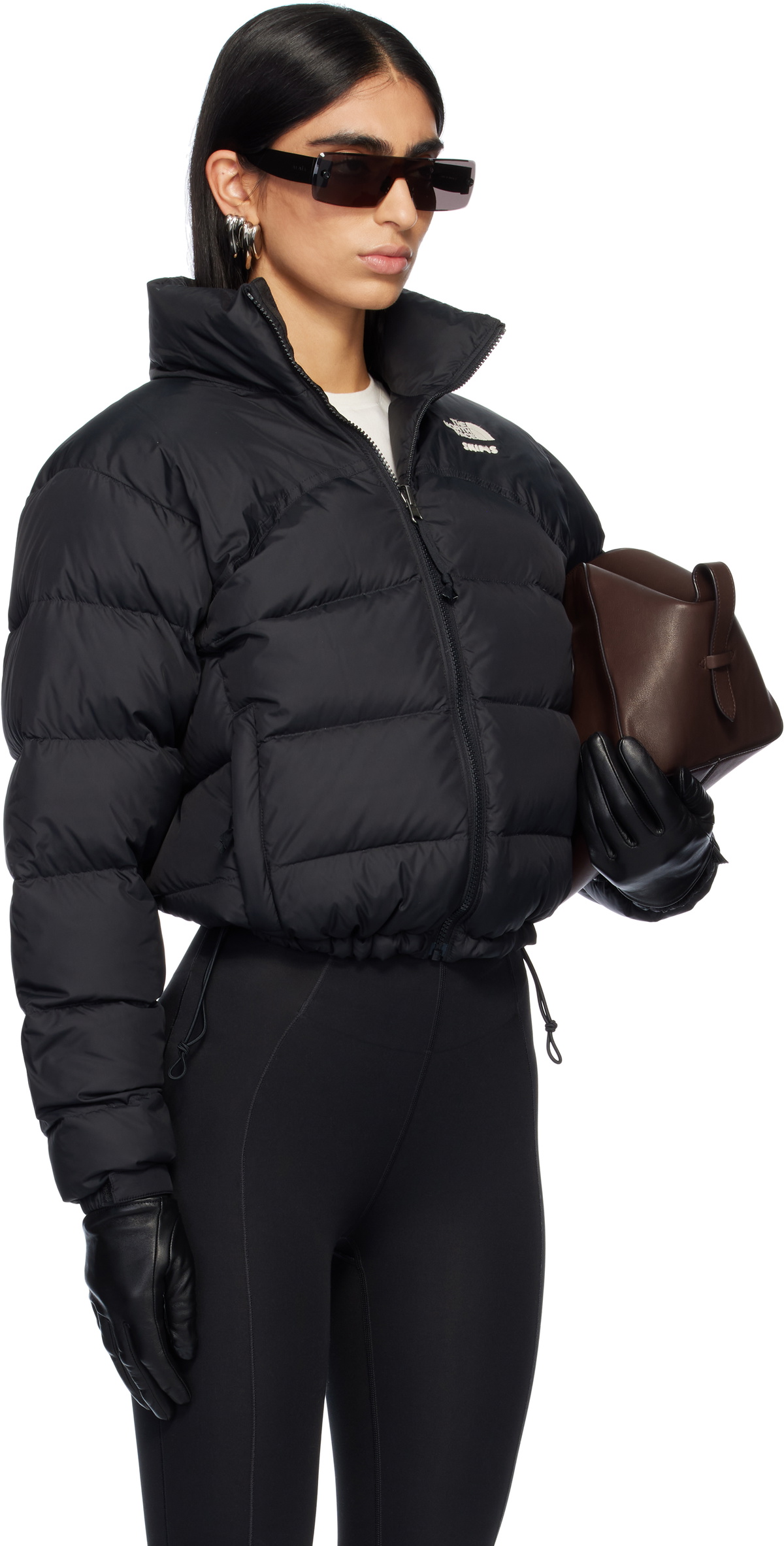 SKIMS SSENSE Exclusive The North Face Edition Retro Nuptse Down Jacket ...