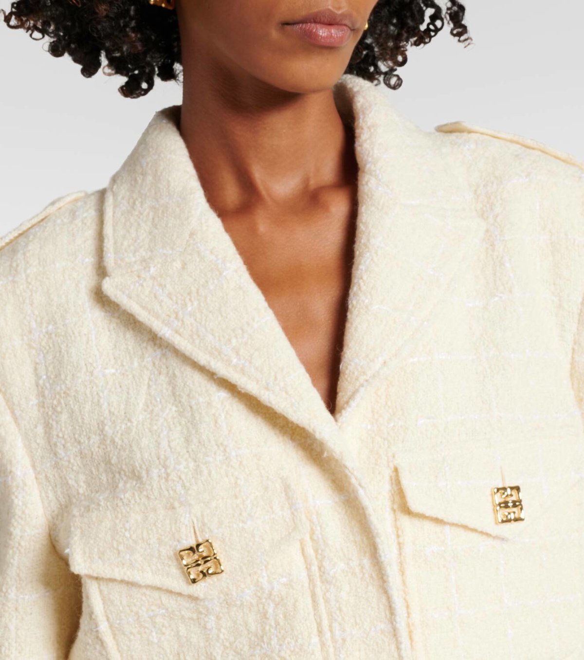 Givenchy 4G Liquid cropped tweed jacket Givenchy
