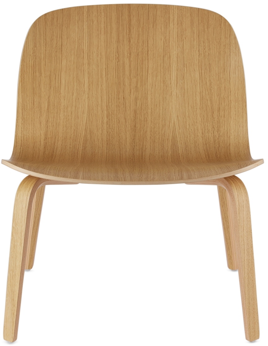 Muuto Beige Oak Visu Lounge Chair Muuto