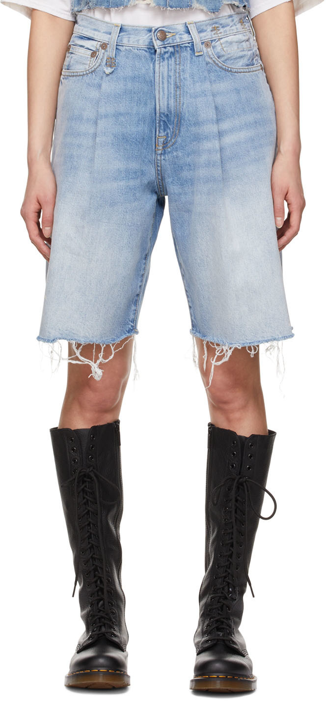 R13 Blue Damon Shorts R13