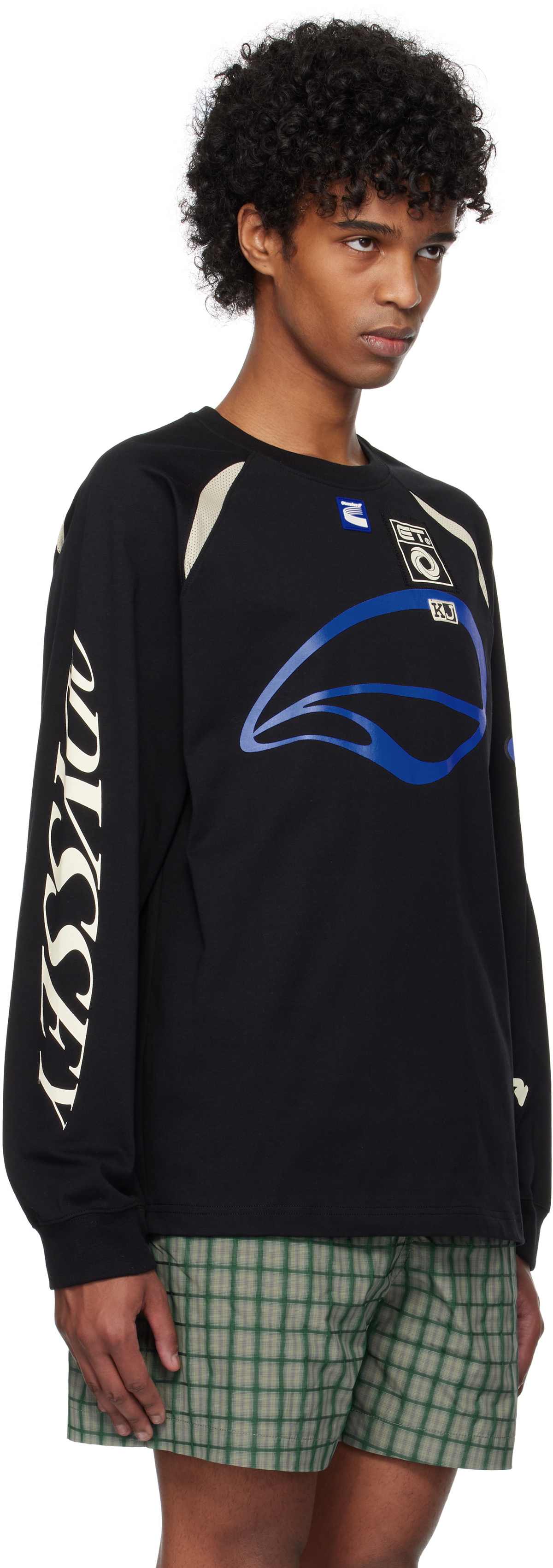 Kijun Black & Blue Cycle Long Sleeve T-shirt Kijun