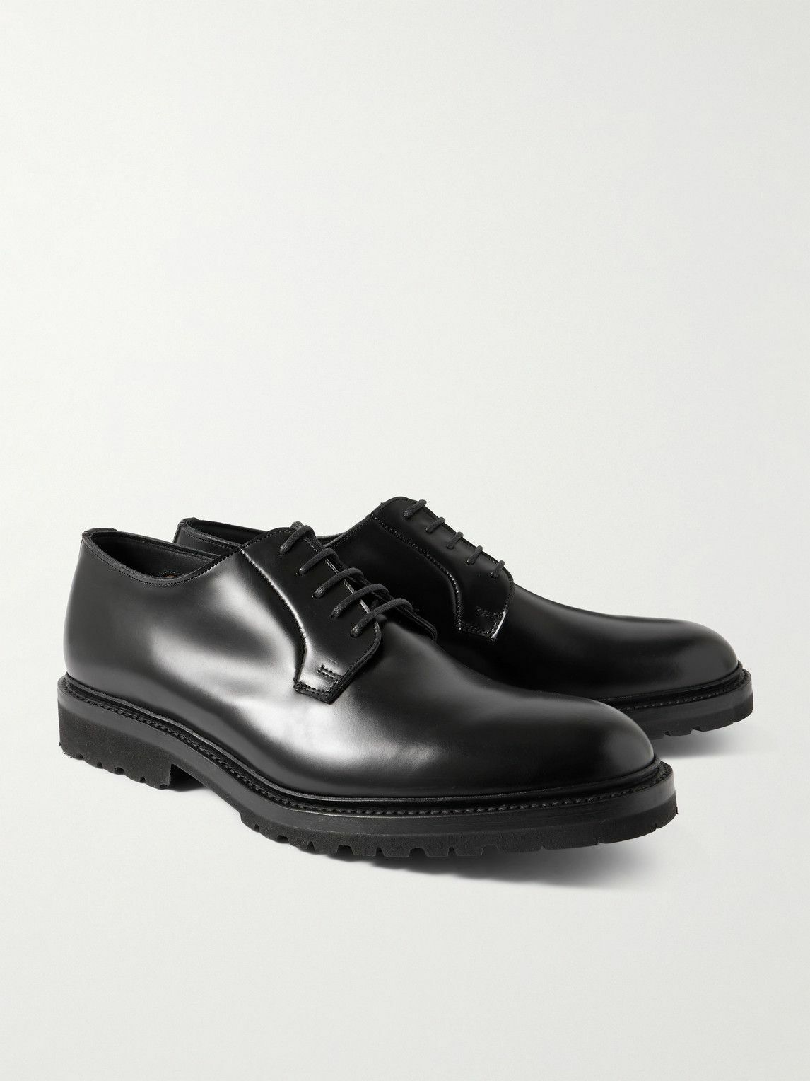 George Cleverley - Archie Leather Derby Shoes - Black George Cleverley