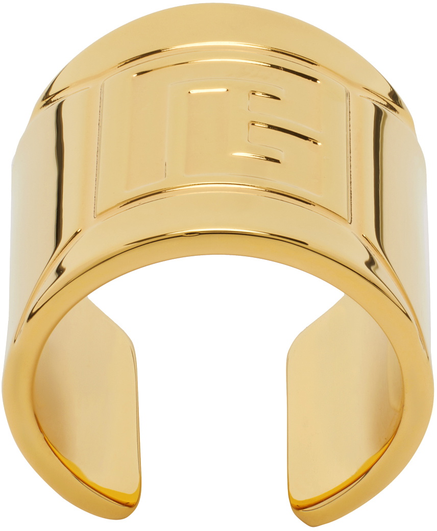 Balmain Gold Tubular Ring Balmain