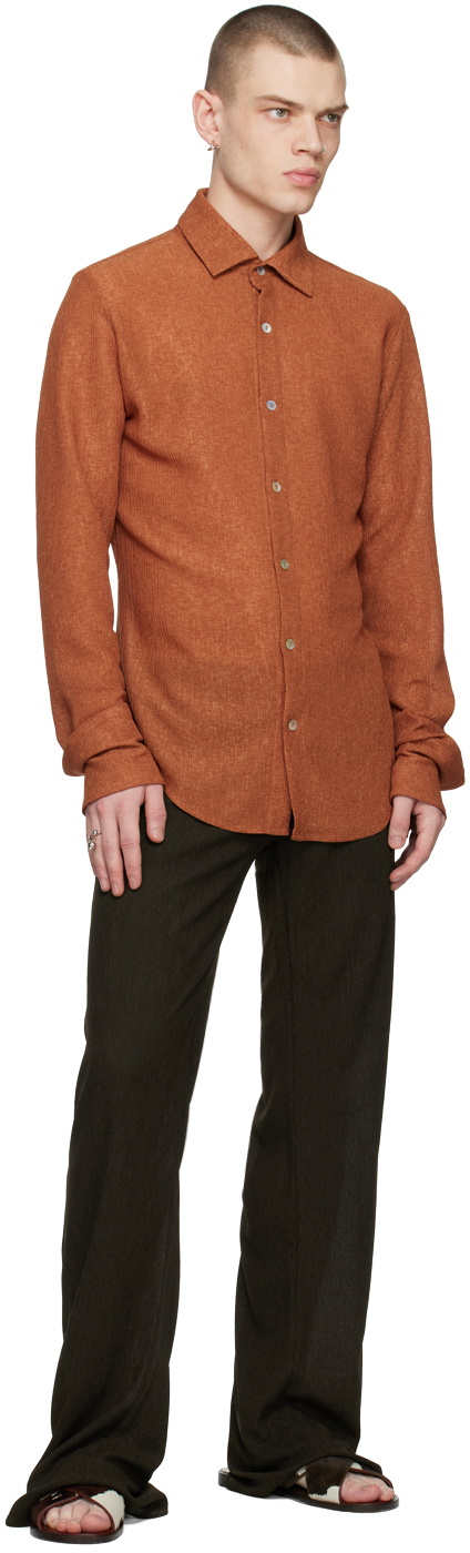 Ludovic de Saint Sernin Brown Mermaid Trousers Ludovic de Saint Sernin