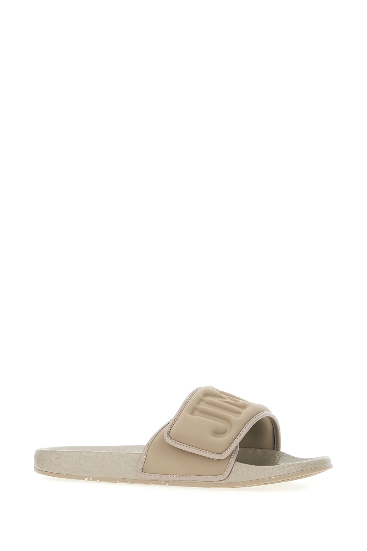 Jimmy Choo Dove Grey Lycra Fitz/f Slippers Jimmy Choo