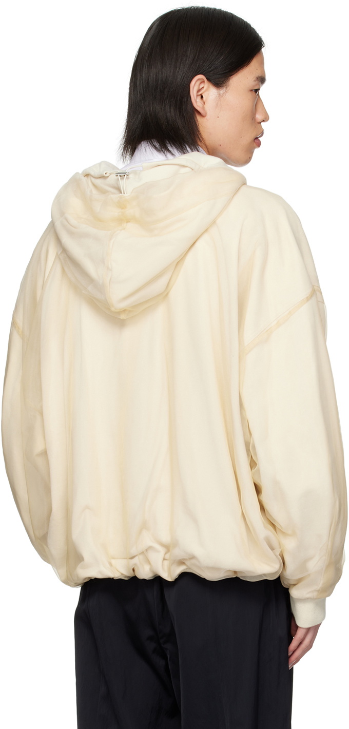 Wooyoungmi Off-White Overlay Hoodie Wooyoungmi