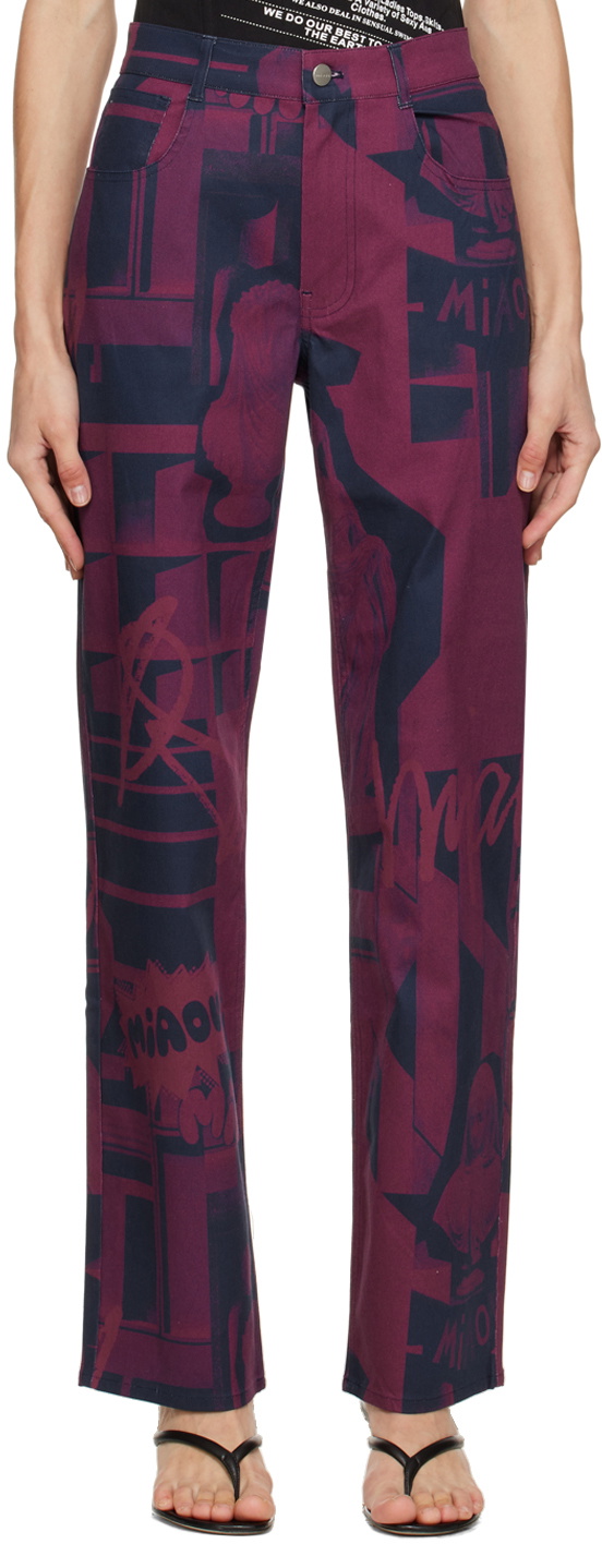 Miaou Burgundy Fargo Jeans Miaou