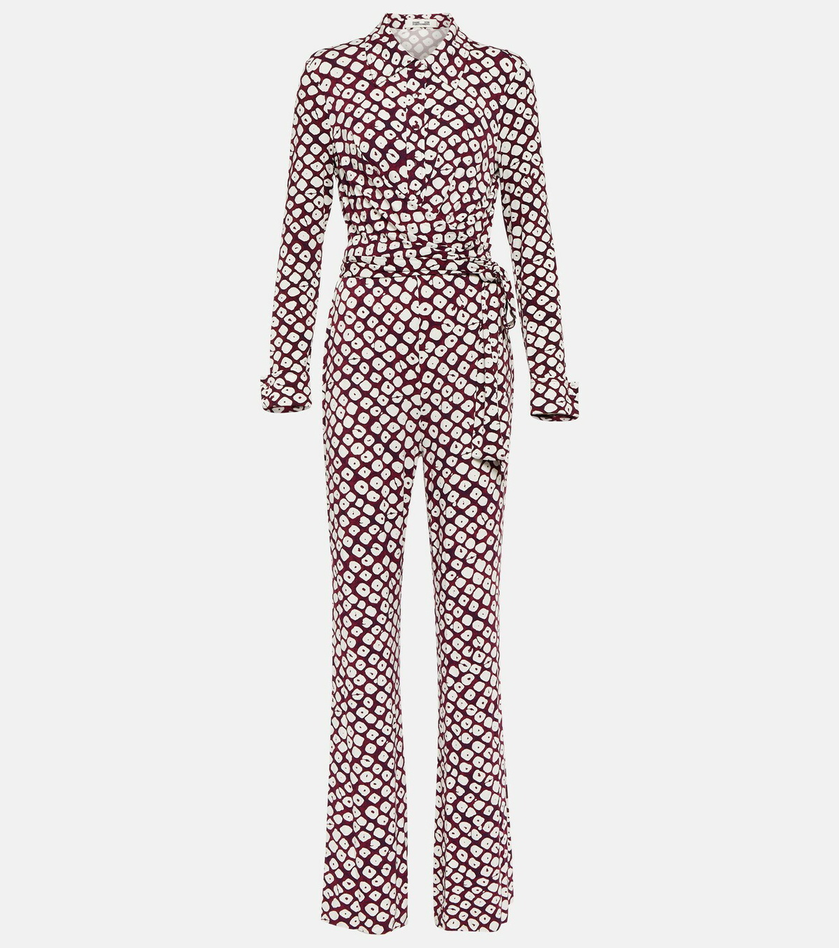 Diane von Furstenberg Michele printed belted jumpsuit Diane von Furstenberg