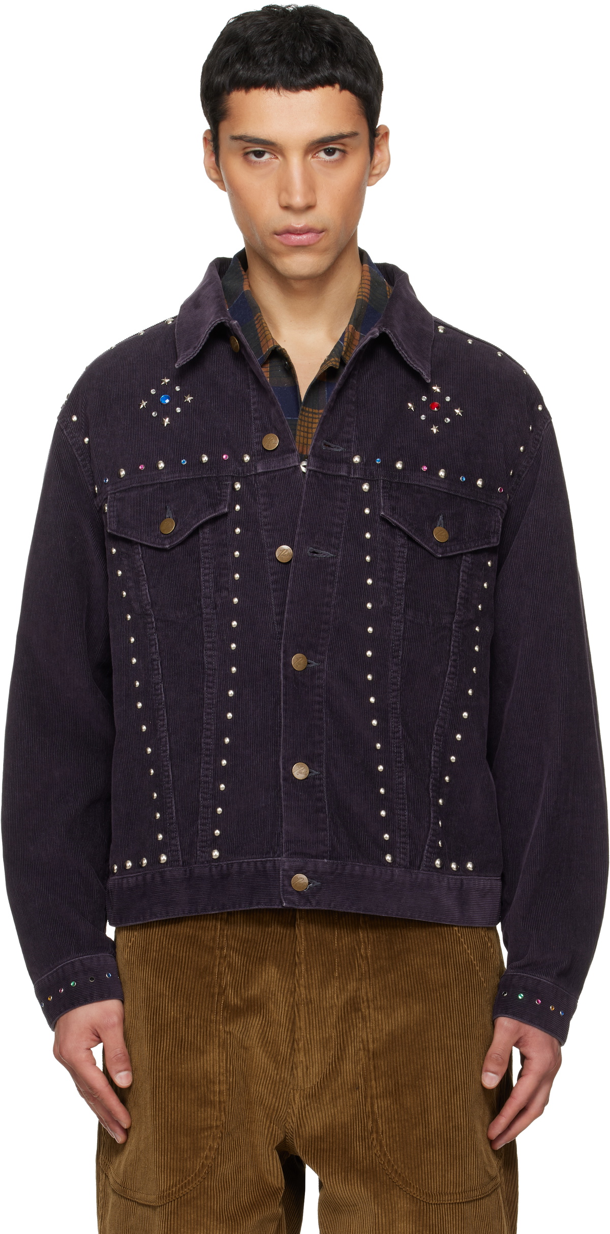NEEDLES Black Studded Jacket Needles