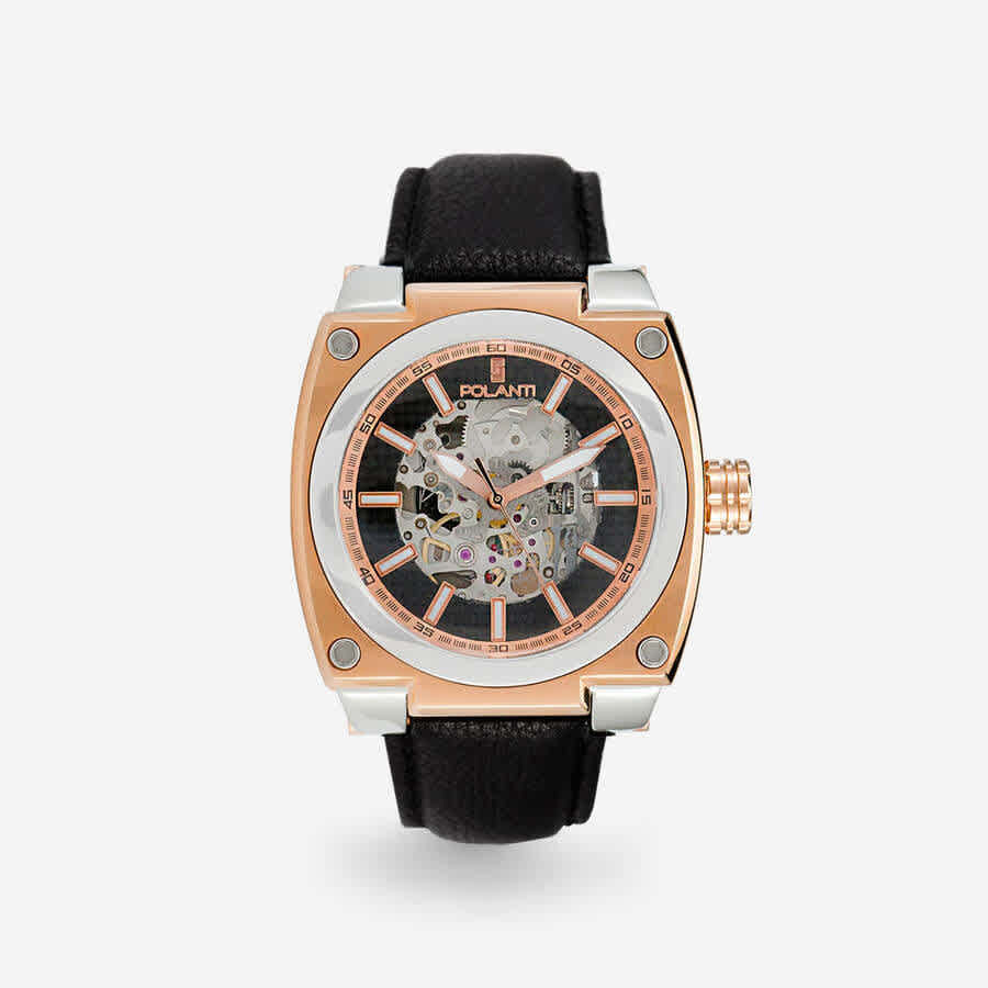 Polanti Torque Ii Auto White Dial Mens Watch PLT2002LB-RG Polanti