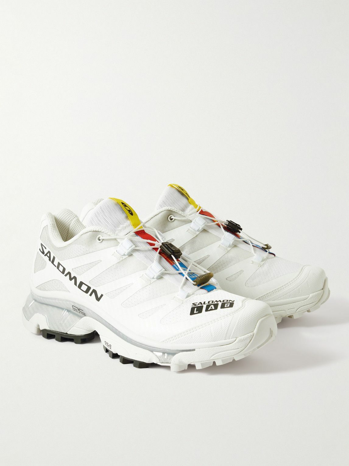 Salomon - XT-4 Rubber-Trimmed Mesh Sneakers - White Salomon