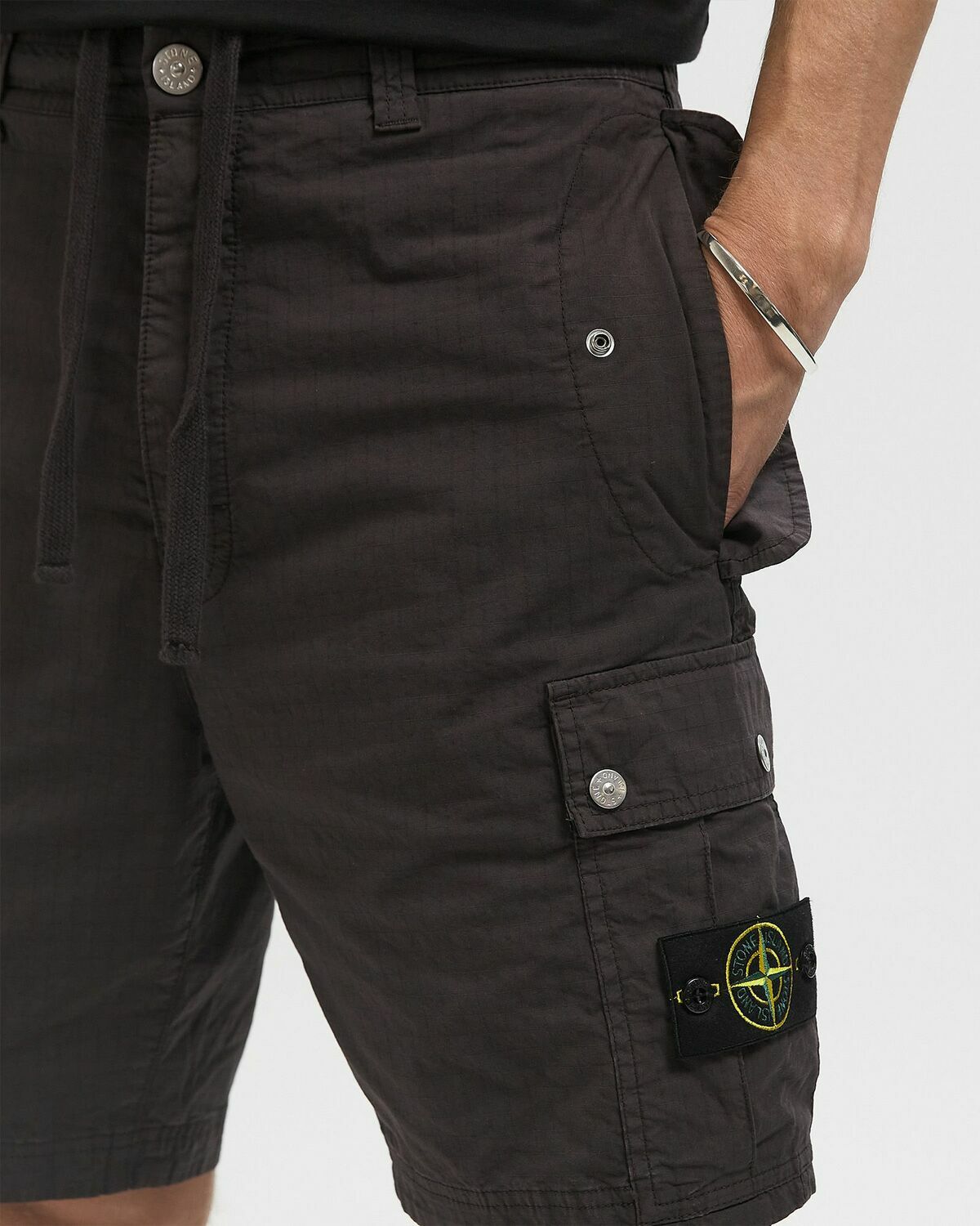 Stone Island BERMUDA COMFORT Grey Mens Cargo Short Stone Island