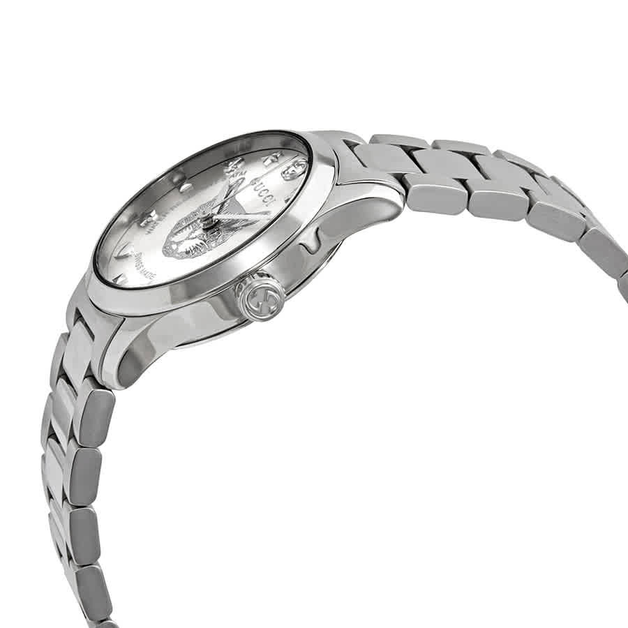 Gucci G-Timeless Silver Dial Ladies Watch YA126595 Gucci