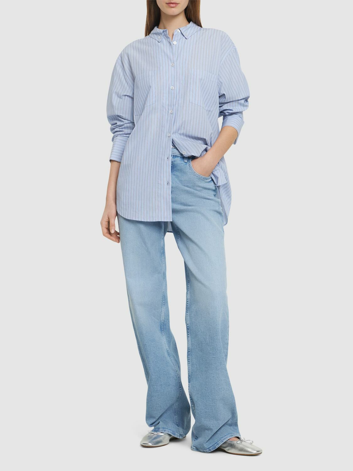 ANINE BING - Catherine Cotton Poplin Shirt ANINE BING
