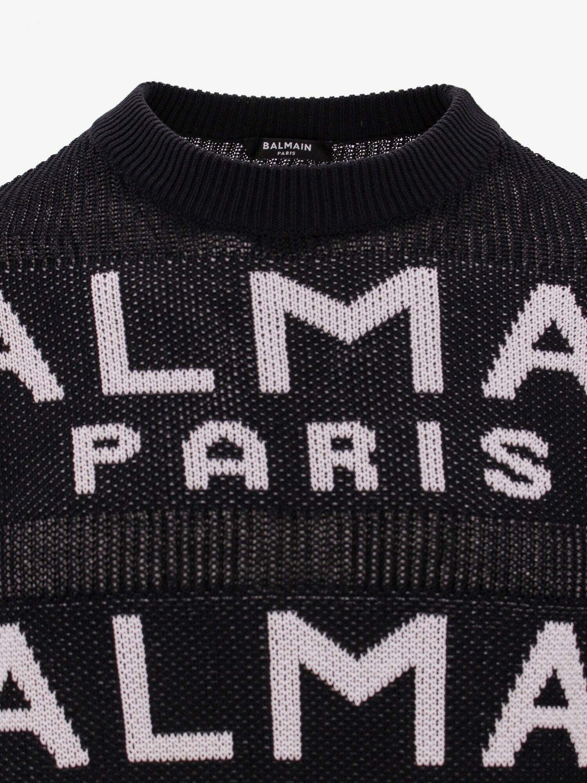 Balmain Sweater Black Mens Balmain