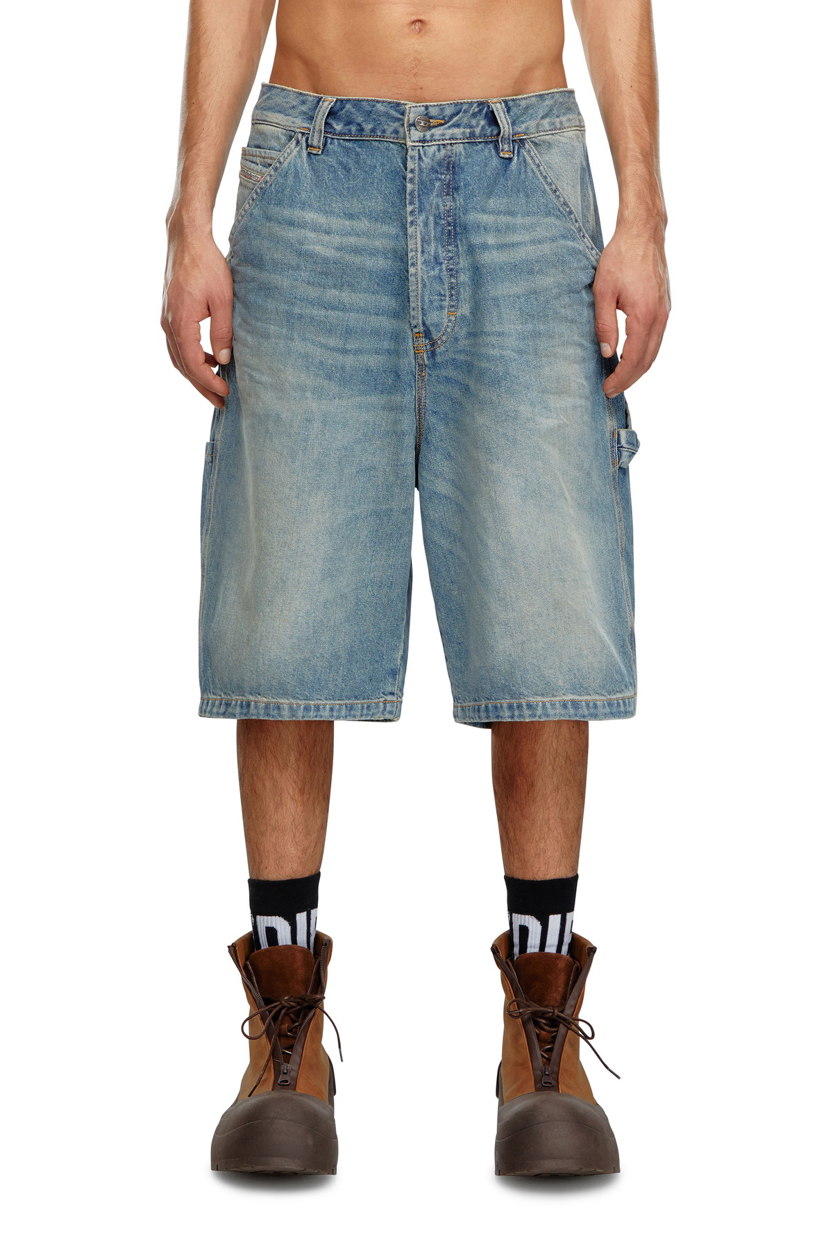 Diesel Denim utility shorts - Shorts Mens in Blue Diesel