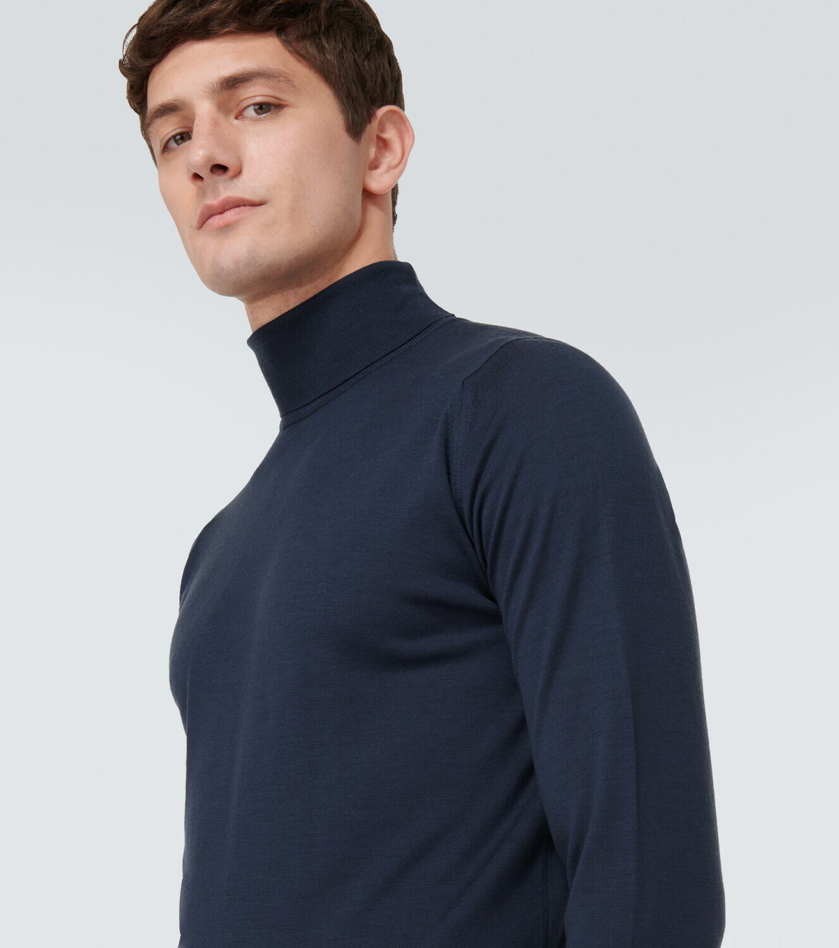 John Smedley Richards wool turtleneck sweater John Smedley