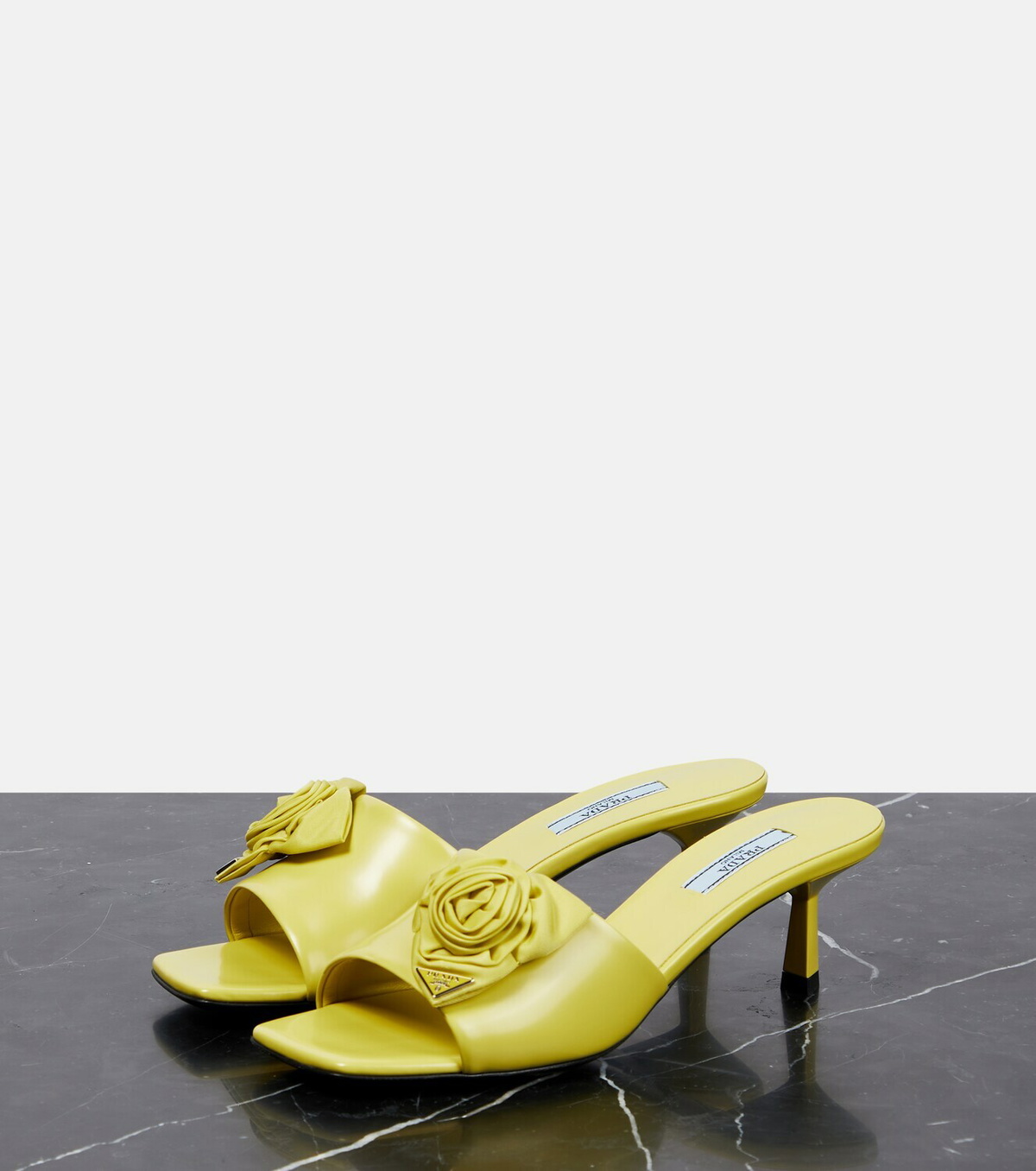Prada Embellished leather mules Prada