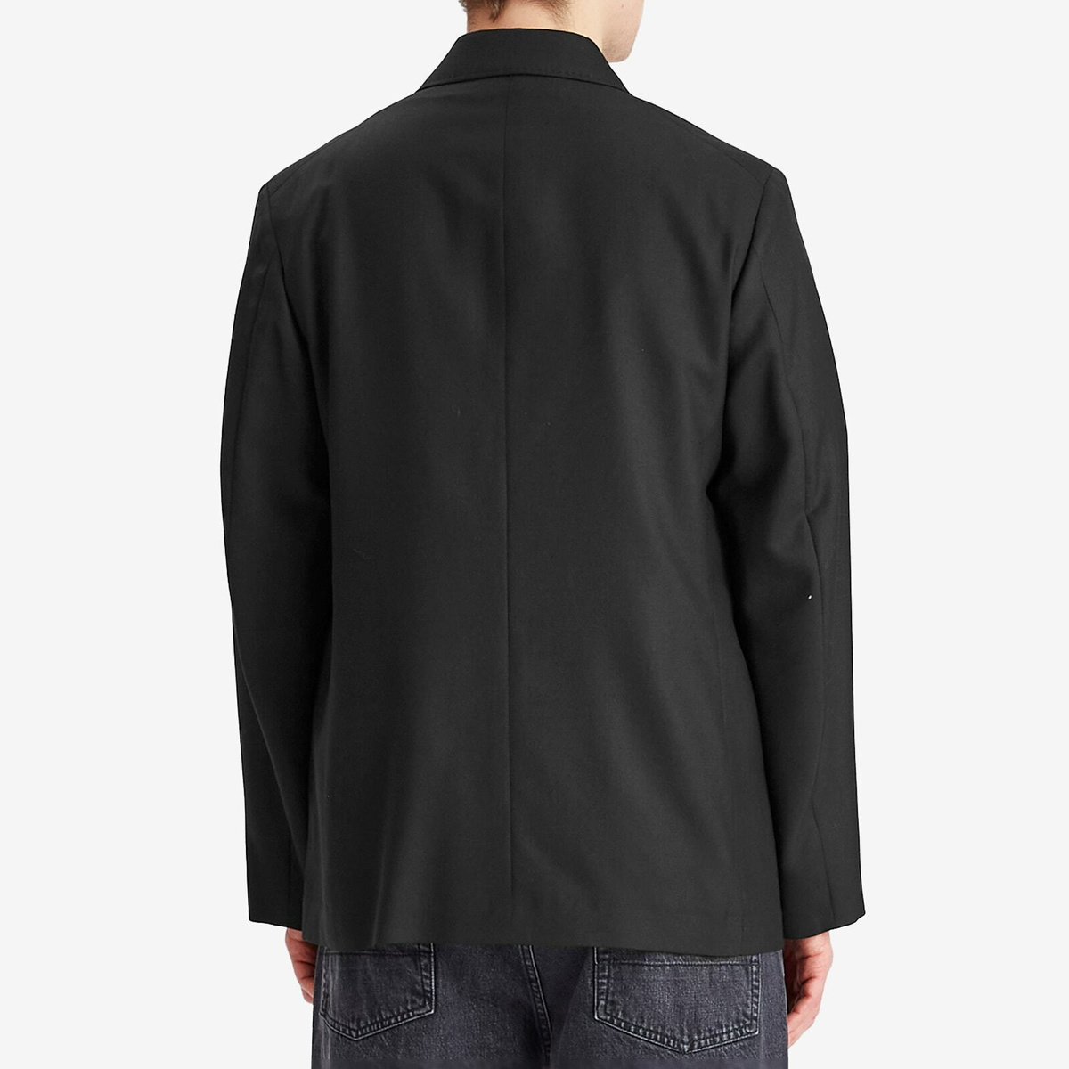 Our Legacy Men's Unconstructed Blazer in Black Panama Wool Our Legacy
