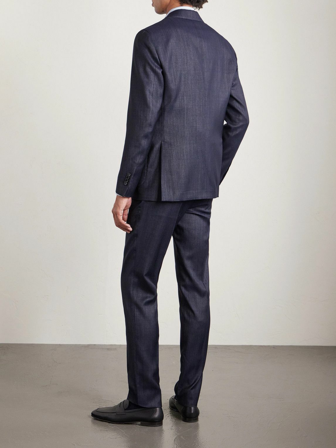 Lardini - Wool-Blend Twill Suit Jacket - Blue Lardini