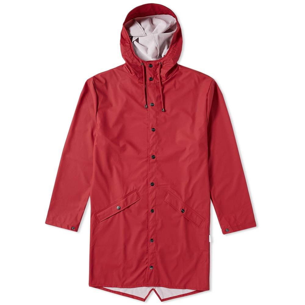 Rains Long Jacket Red Rains