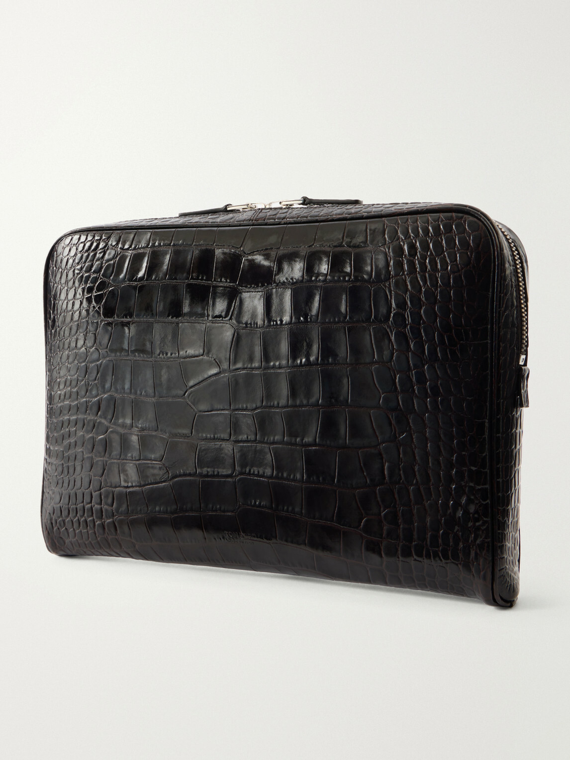 TOM FORD - Croc-Effect Leather Pouch TOM FORD