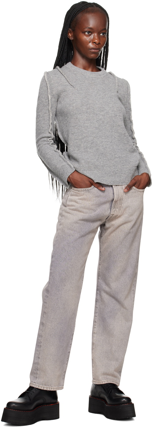 R13 Gray Boyfriend Jeans R13