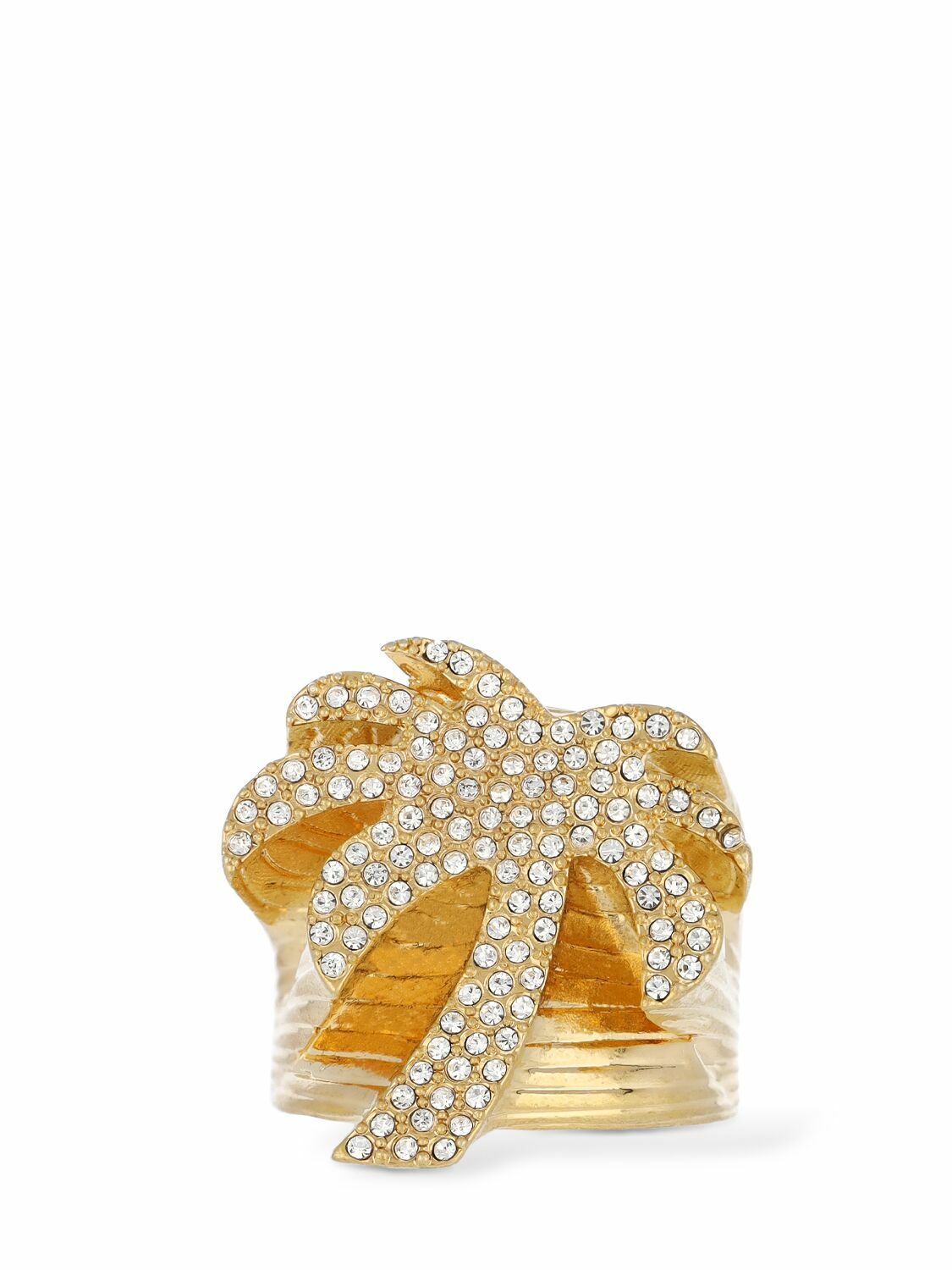 PALM ANGELS Palm Crystal Ring Palm Angels