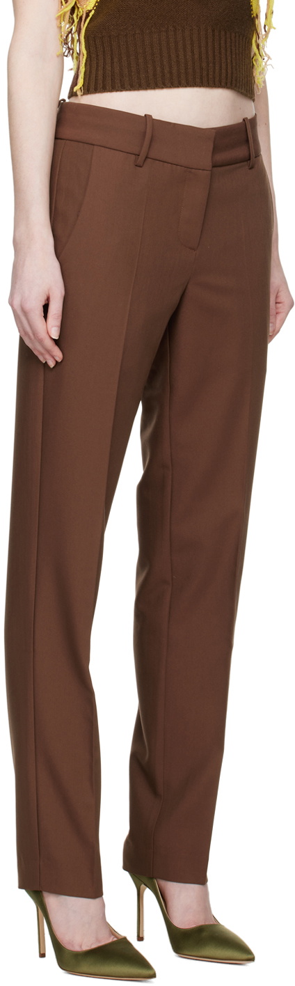 WYNN HAMLYN Brown Partner Trousers Wynn Hamlyn