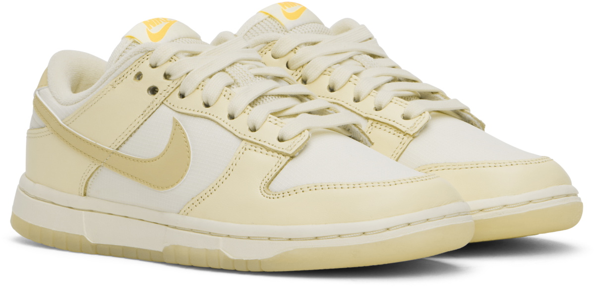 Nike Off-White & Yellow Dunk Low Sneakers Nike