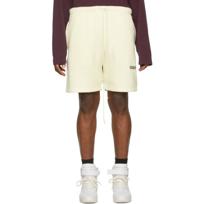 Essentials Off-White Fleece Shorts Essentials