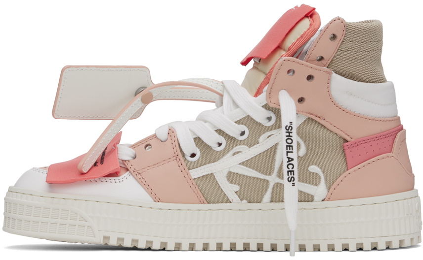 Off-White Pink & Beige 3.0 Off Court Sneakers Off-White