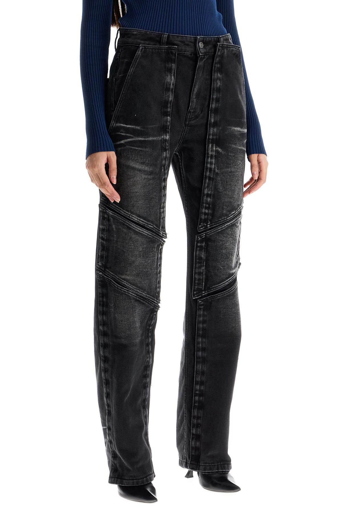 Y PROJECT jeans with velcro panels Black Y/Project