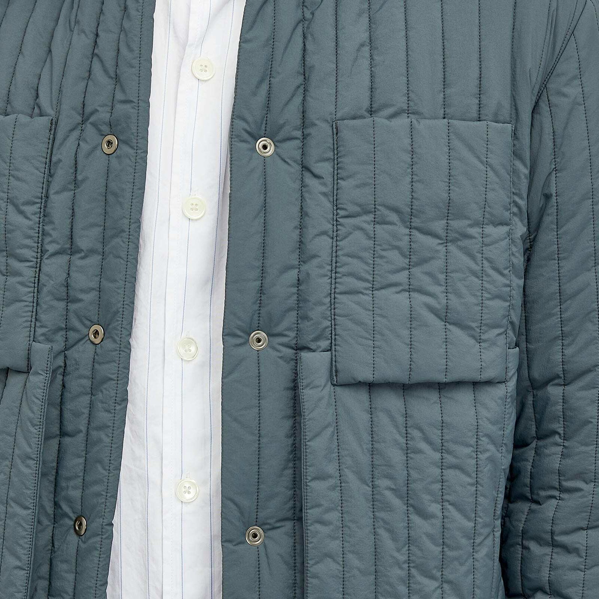 Craig Green Men's Quilted Work Jacket in Navy/Grey Craig Green